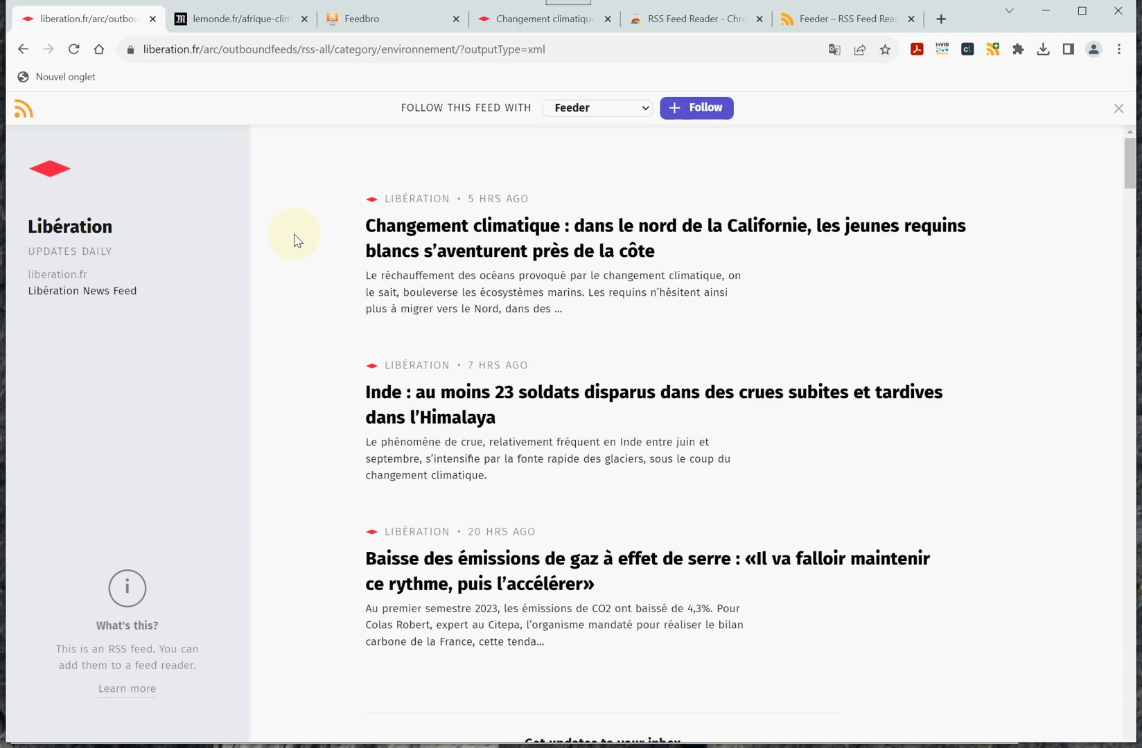 MediaPOD - Visualiser Un Flux Rss Avec Rss Feedreader